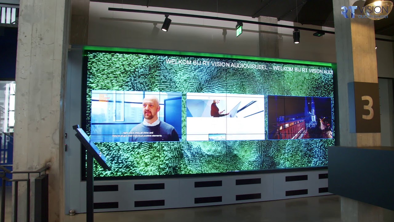 groot scherm wand - YouTube