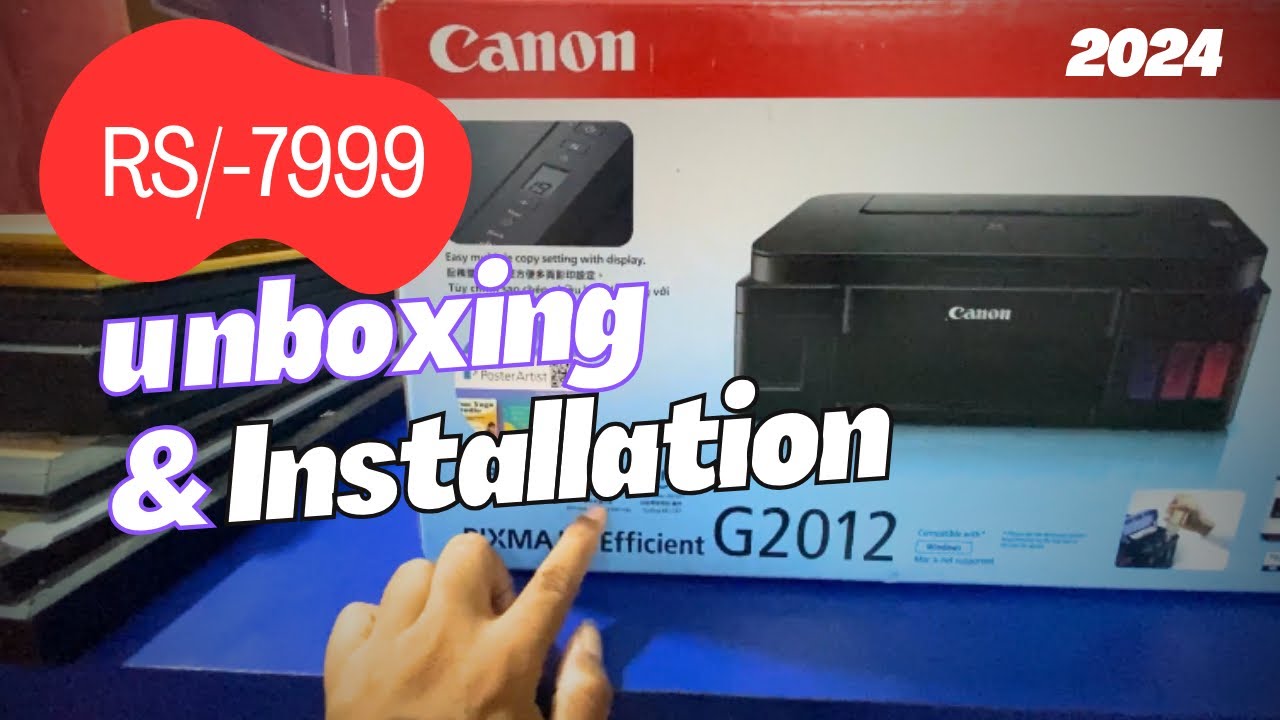 Canon G2012 || Unboxing || Installation & Full Setup || Flipkart - YouTube