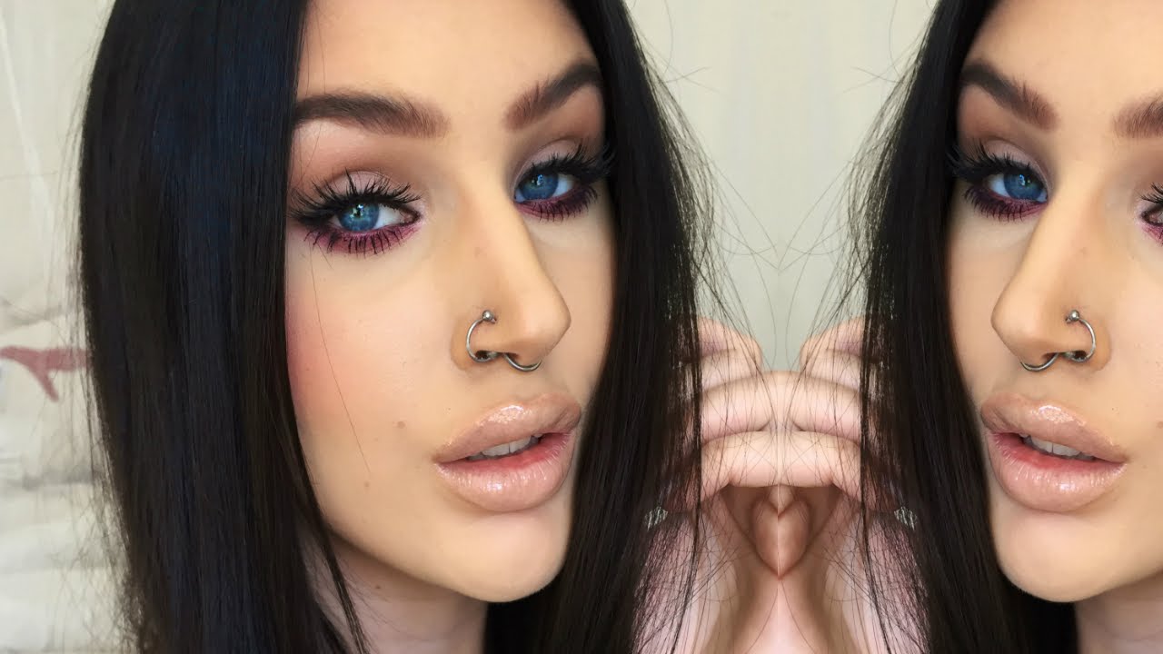 Soft Smokey Eye With A Pop Of Color Makeup Tutorial ♡ Youtube