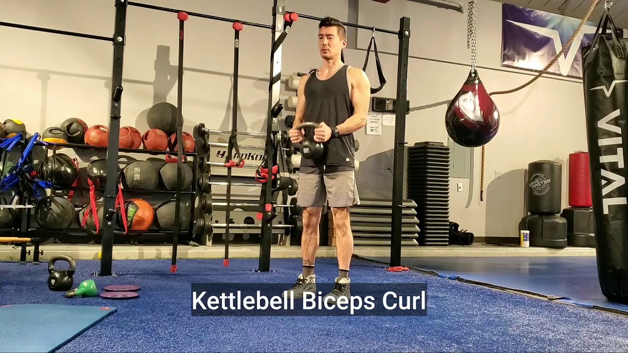 Kettlebell Biceps Curl - YouTube