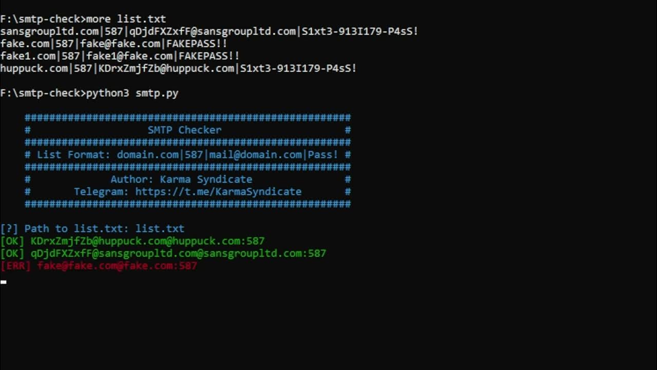 Python Mass SMTP Checker (2025) - YouTube
