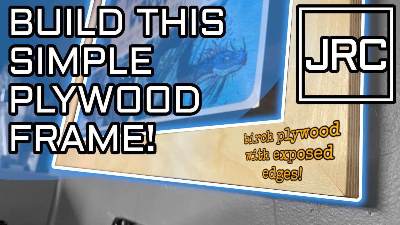 Build this plywood art frame! Modern design - pure and simple - YouTube