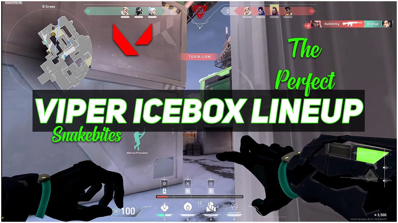 Viper ICEBOX Post-Plant Lineup B site - Valorant - YouTube