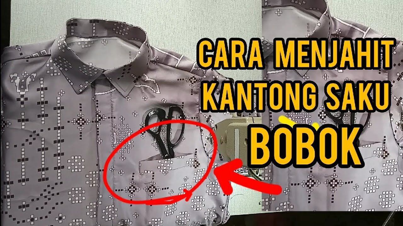 cara menjahit kantong saku bobok#tutorial menjahit saku bobok@tailor's hand - YouTube