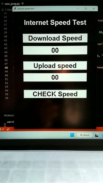 Internet Speed Test Using Python Code😎 Pythonprogramming Python Codewithabhi Software
