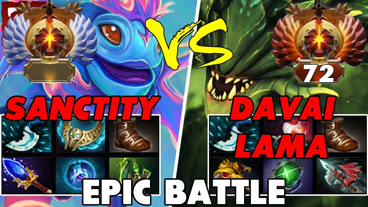 SANCTITY (PUCK) Mid vs DAVAI LAMA (VIPER) Off - Epic Battle Of Pro Dota ...
