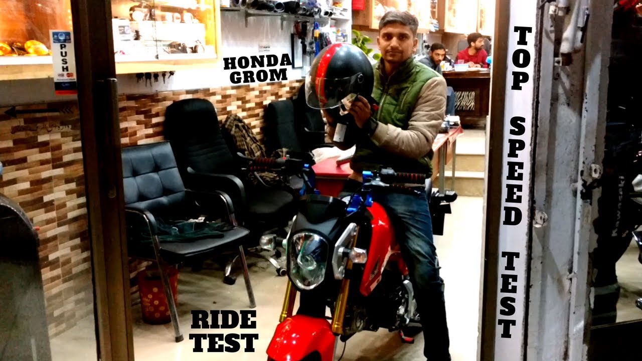 Honda Grom Top Speed And Ride Test On Pk Bikes Youtube