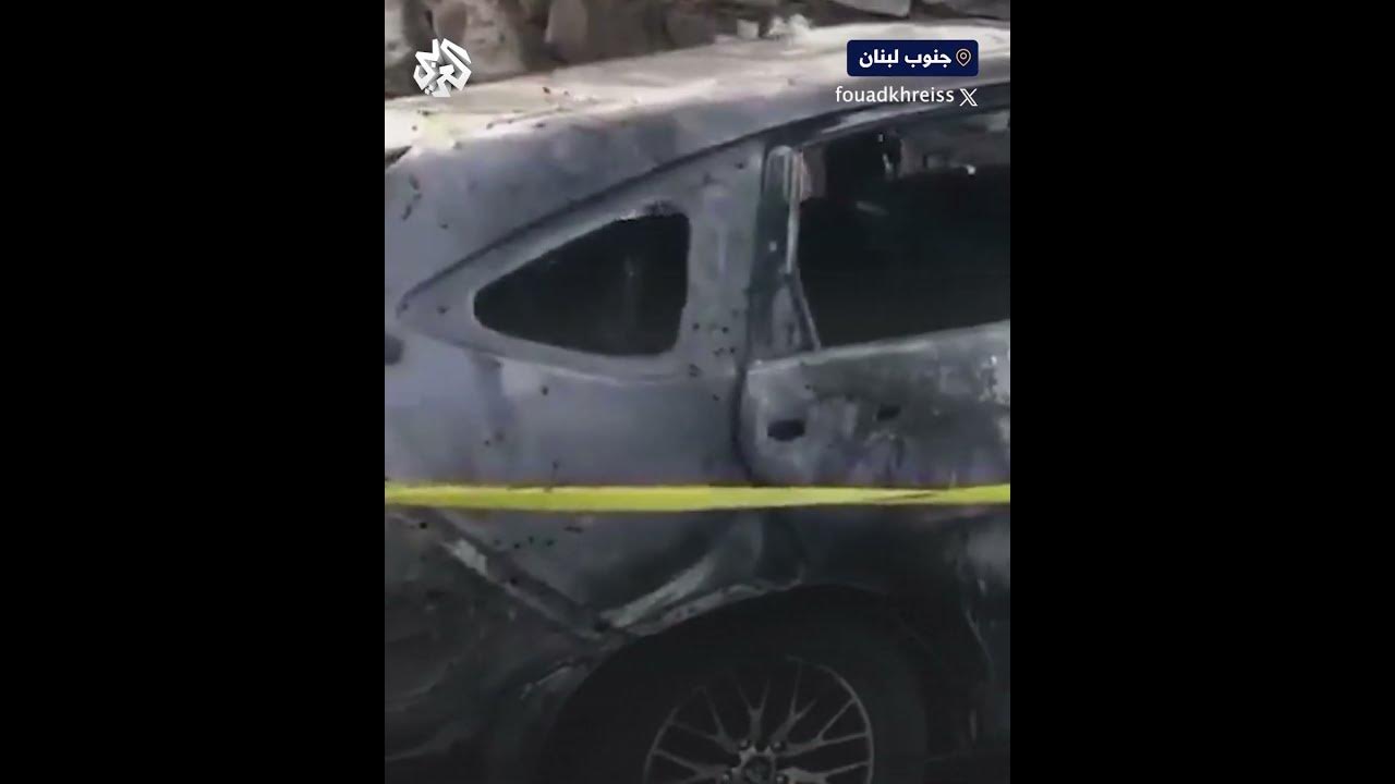 غارة إسرائيلية على سيارة تسفر عن استشهاد قيادي ميداني في حزب الله في