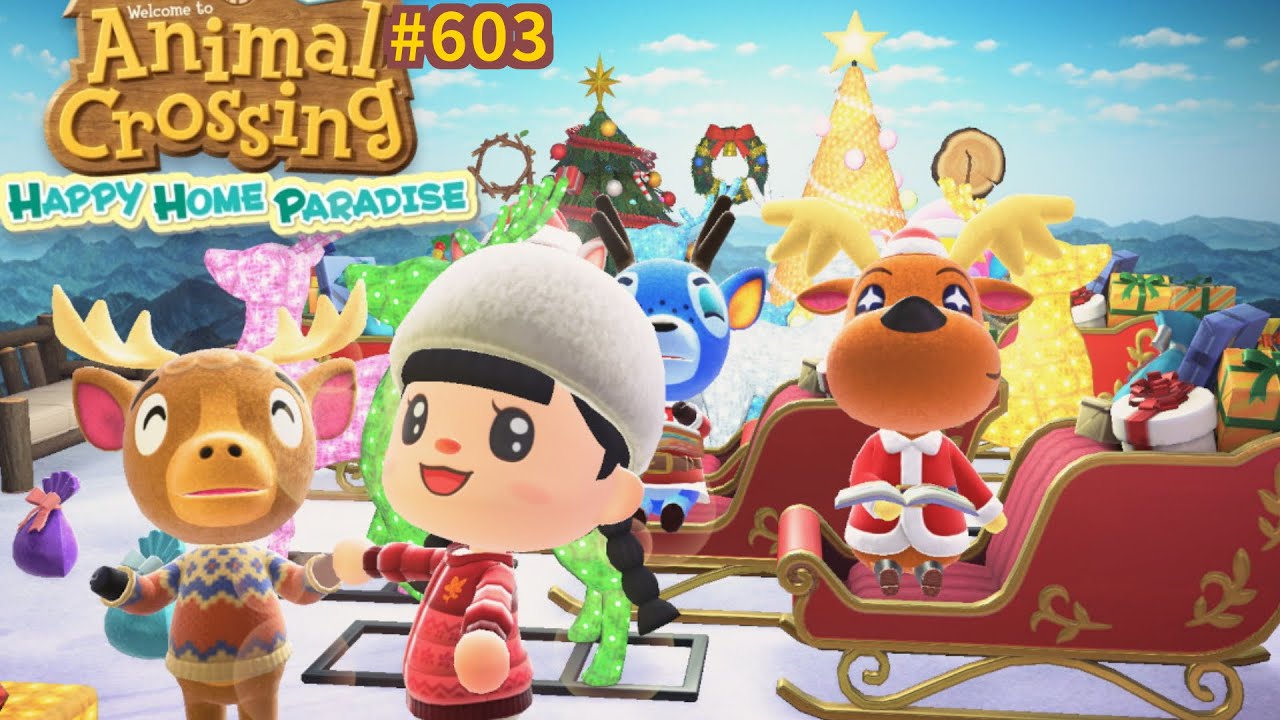 QUELLE CHANCE !🤩 Déco Noël d’Abraham 🎄 Happy Home Paradise DLC 🏝 Animal ...