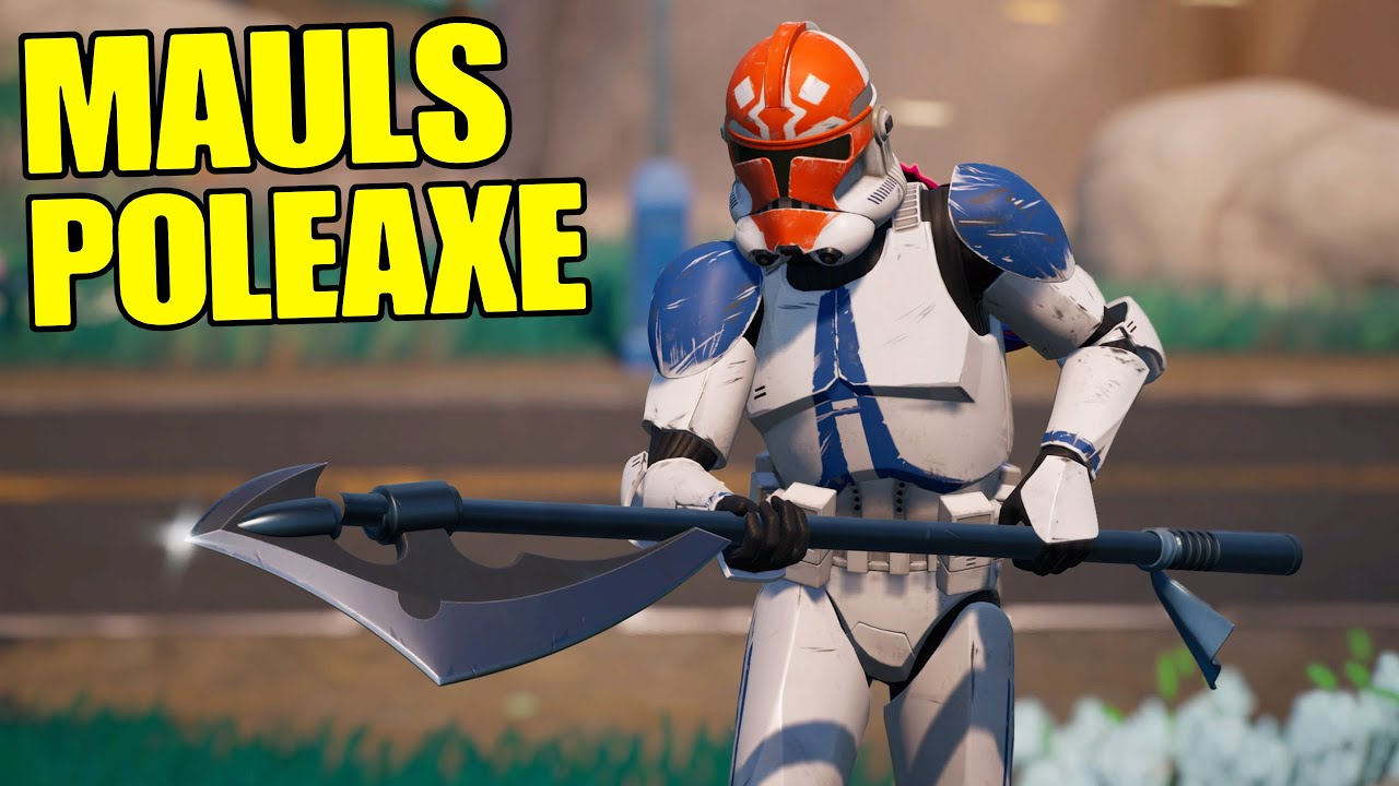 Fortnite New Pickaxe Gameplay - Mauls Poleaxe - YouTube