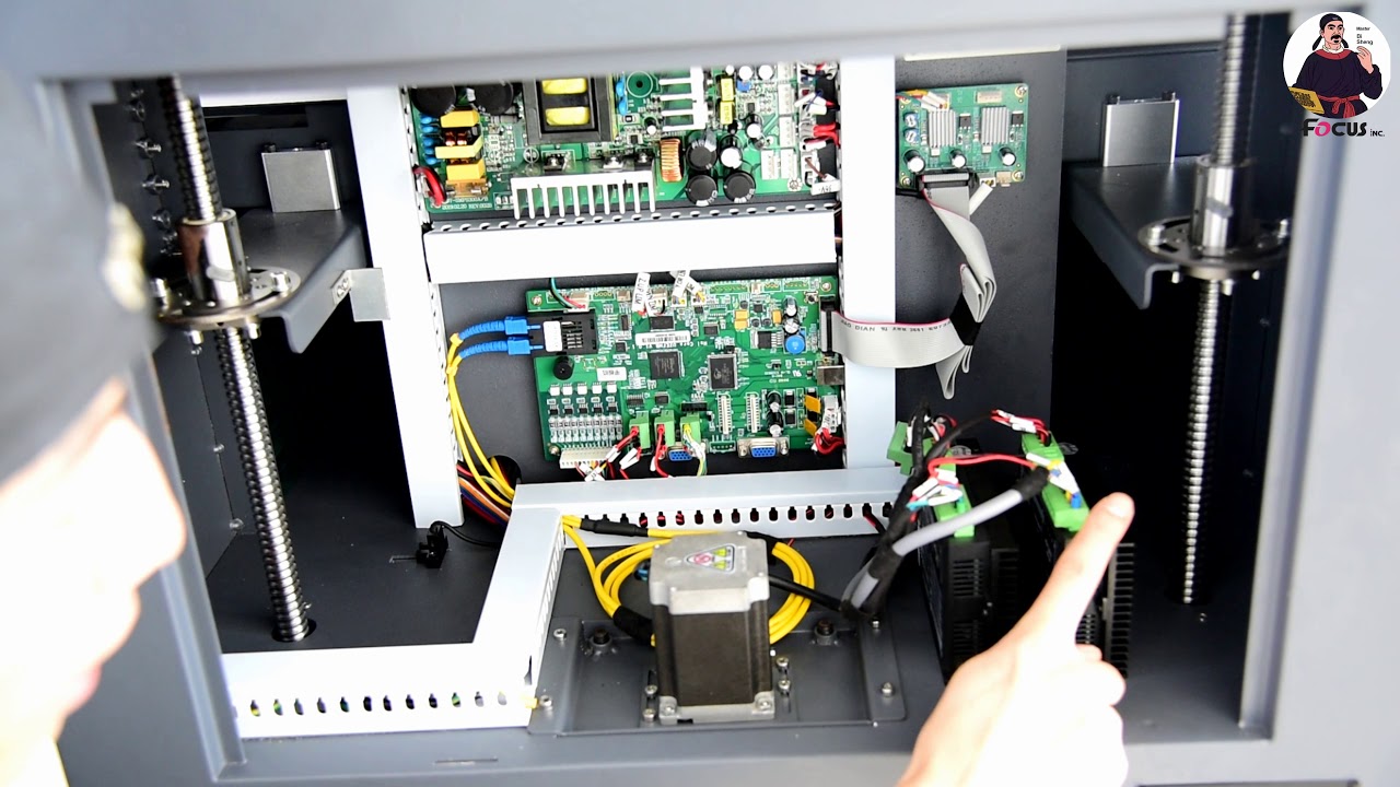 4 Focus Alpha-Jet A2 uv printer Electronic system instruction - YouTube