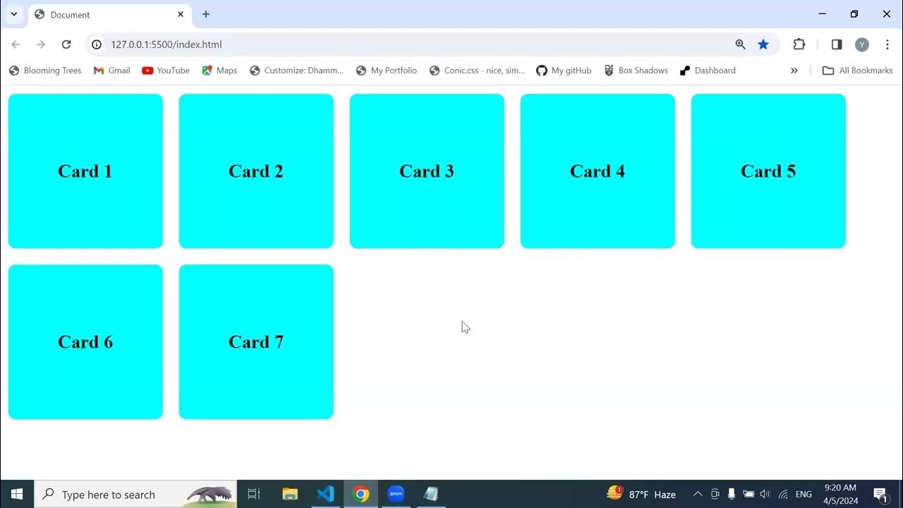 34. Creating dynamic card designs using arrays of objects in JavaScript - YouTube