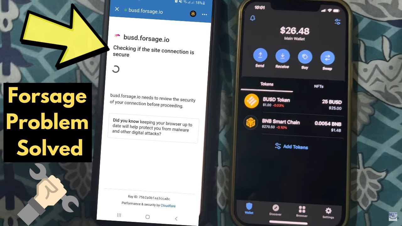 Forsage issue Solved ||Trust wallet Forsage login problem ||Forsage I'd ...