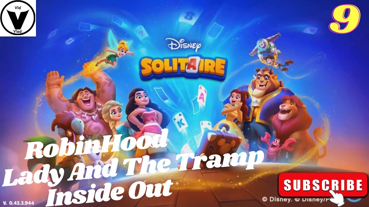 Disney Solitaire - Part 9 - 3 Scenes - Robin Hood, Lady and the Tramp ...