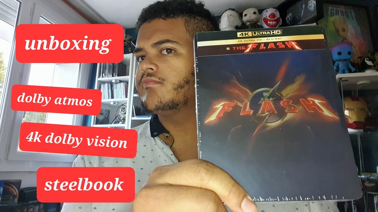 unboxing the flash steelbook 4k ultra HD HDR dolby audio. - YouTube