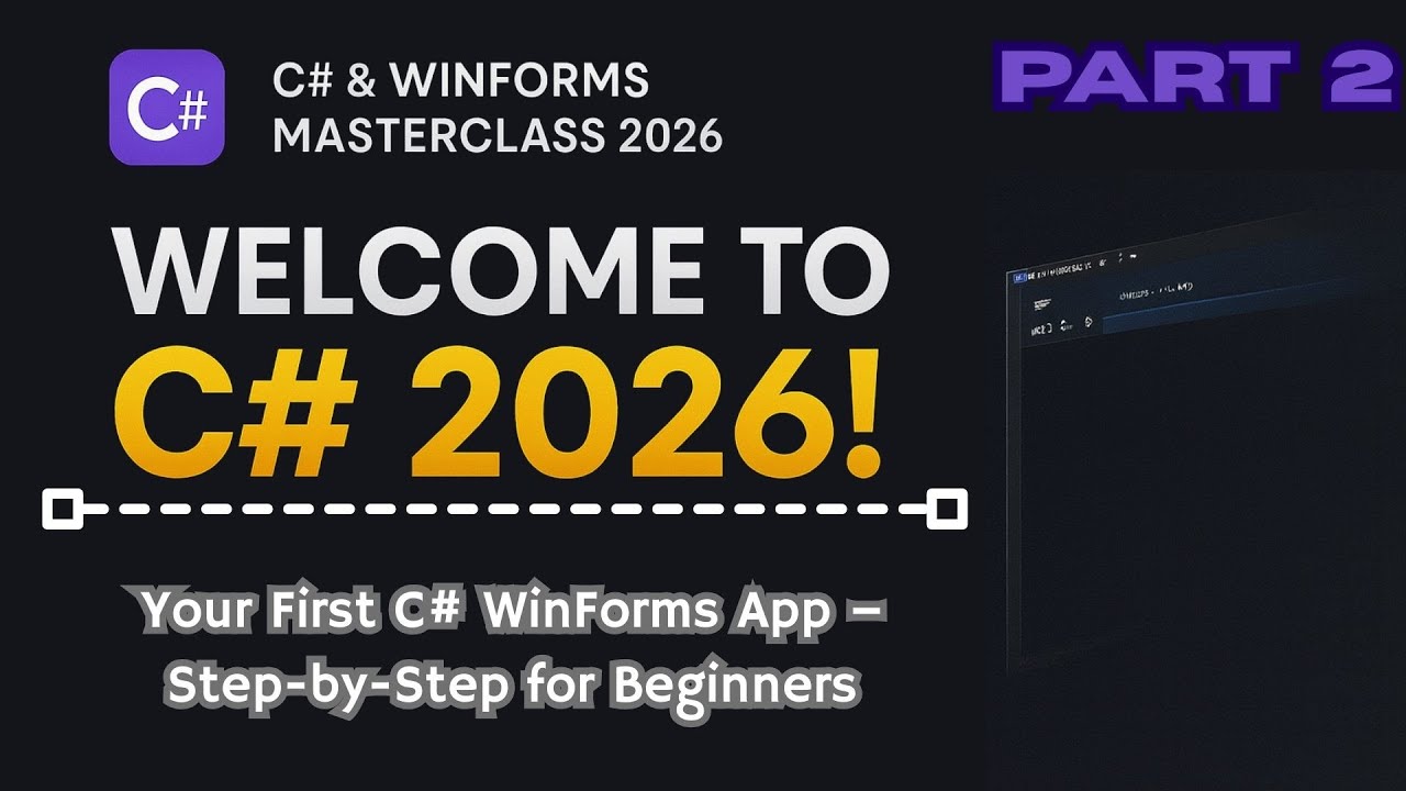Your First C# WinForms App – Step-by-Step for Beginners - YouTube