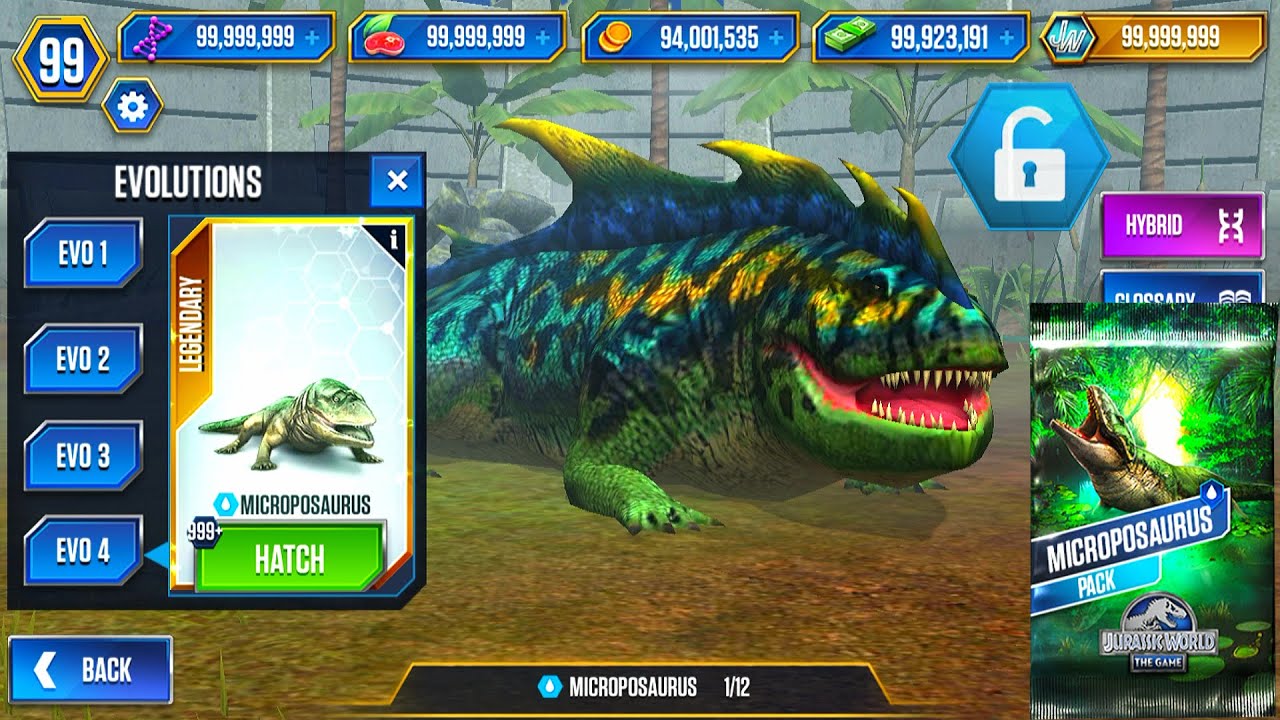MICROPOSAURUS PACK UNLOCKING MICROPOSAURUS 9999 | JURASSIC WORLD THE ...
