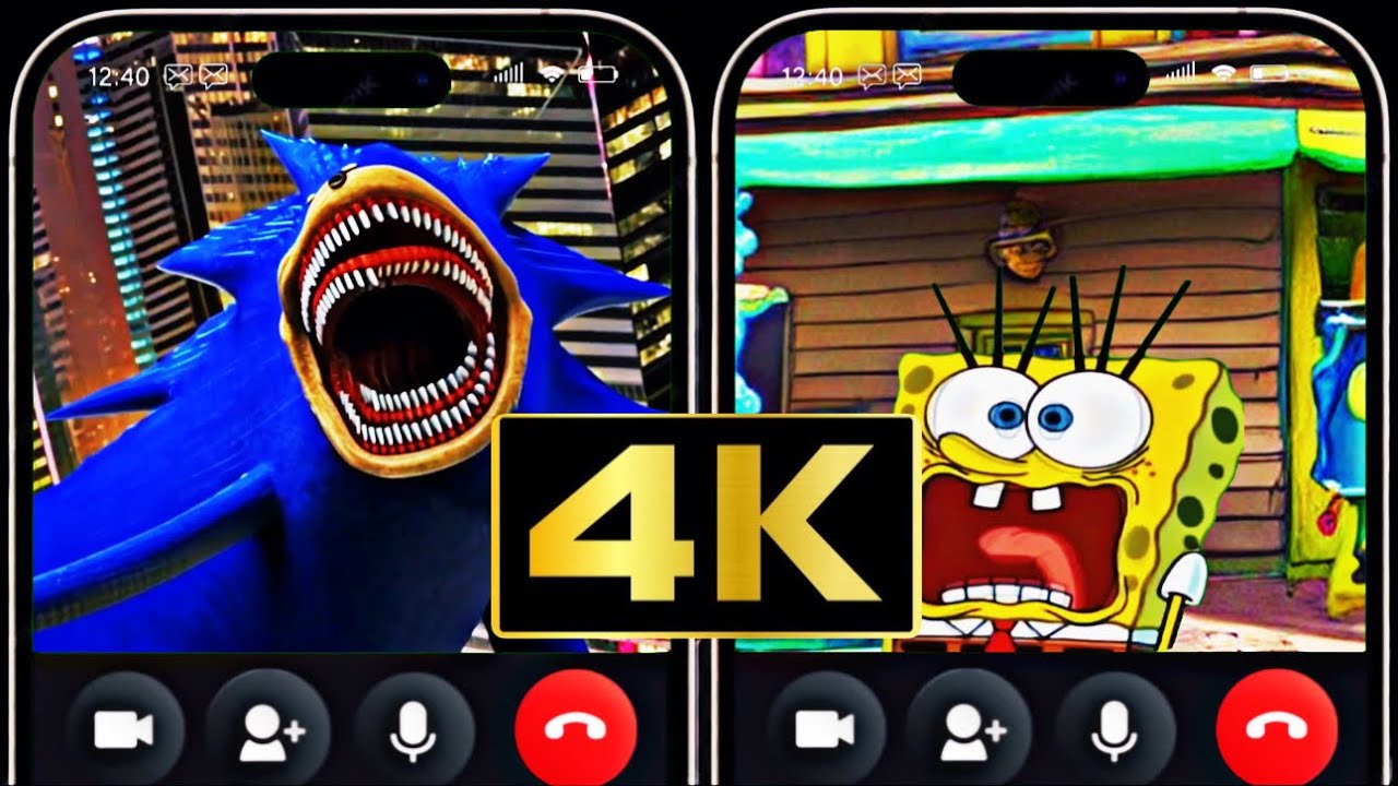 CHAOS - SHIN SONIC TAPES SCARES SPONGEBOB! SHOCKING CALL! - YouTube
