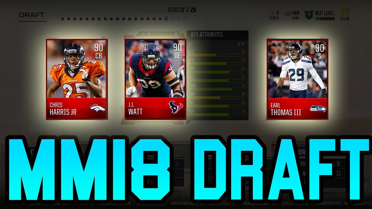 MADDEN MOBILE 18 DRAFT CHAMPIONS/MUT DRAFT! - YouTube