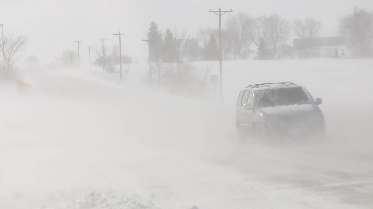 19 Feb 24th Central Minnesota Ground Blizzard - YouTube