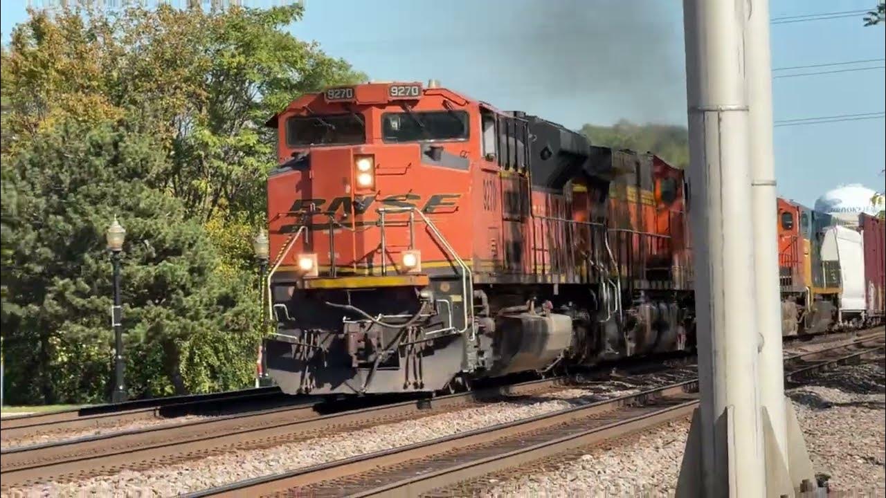 GECX Dash 8 Trails Fifth On BNSF BRCGAL At LaGrange Road On October 19, 2024 - YouTube
