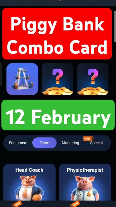 Piggy Bank Combo Card | Piggy Bank today Combo Card | 12 February Piggy ...
