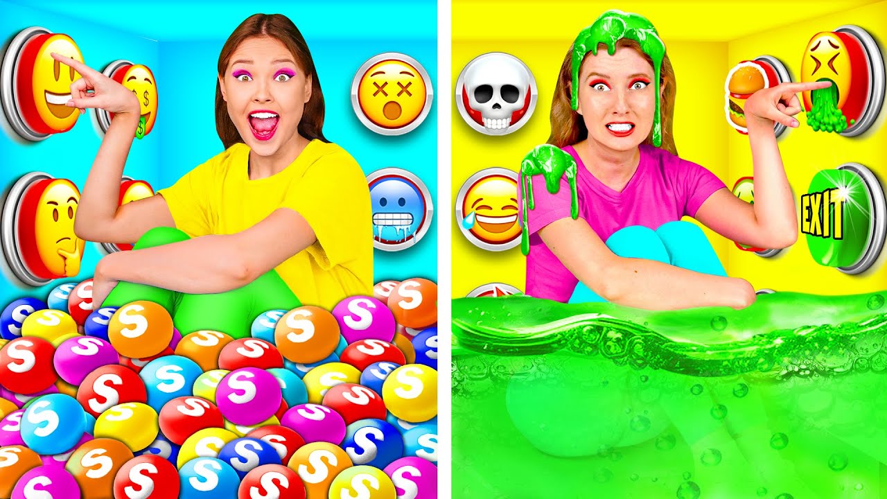 1000 Mystery Buttons Challenge Only 1 Lets You Escape | Funny Moments ...