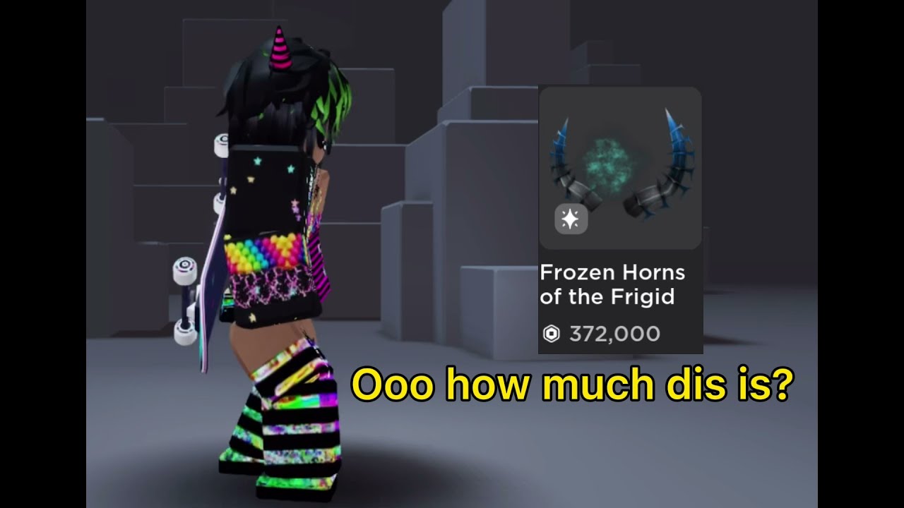 When I want frozen horns of the frigid || roblox - YouTube
