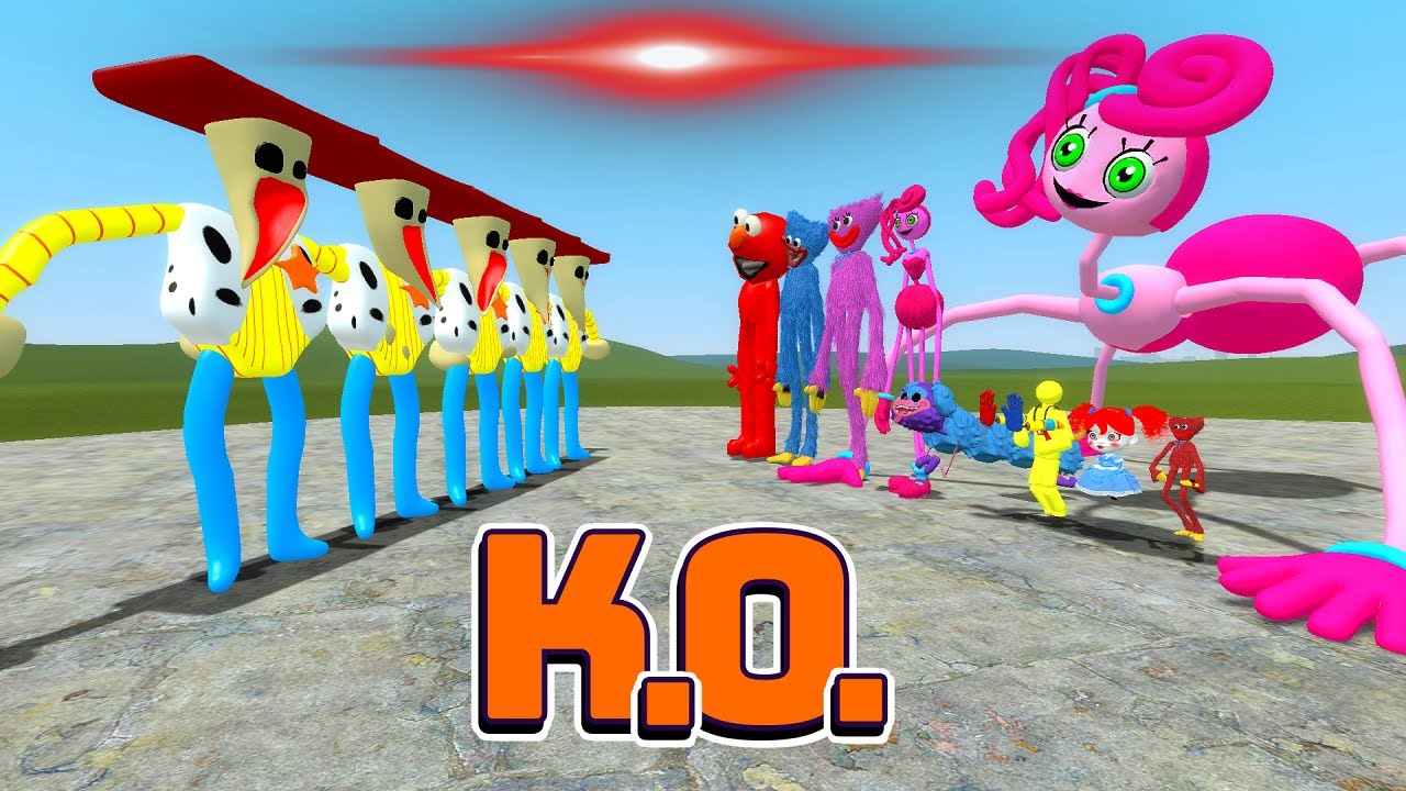 ALL POPPY PLAYTIME CHARACTERS VS WOODEE CHARACTER IN Garry's Mod - YouTube