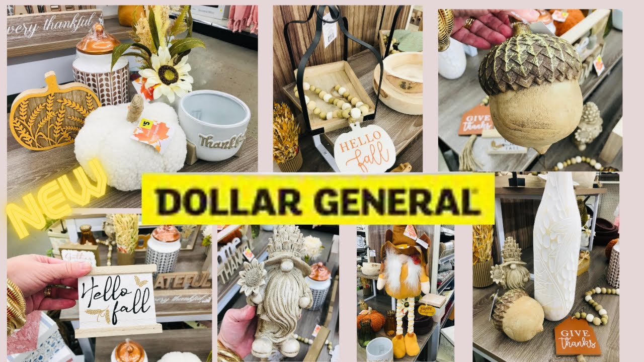 DOLLAR GENERAL *NEW ARRIVALS * SHOP WITH ME FALL DECOR HOME KITCHEN ...