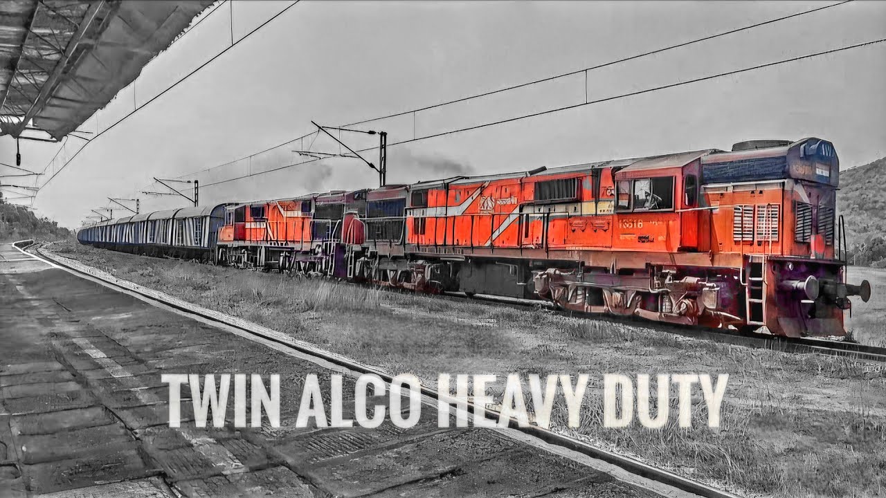 Surprise Encounter: Twin WDM3A Locomotives with Classic ALCO Chugging ...