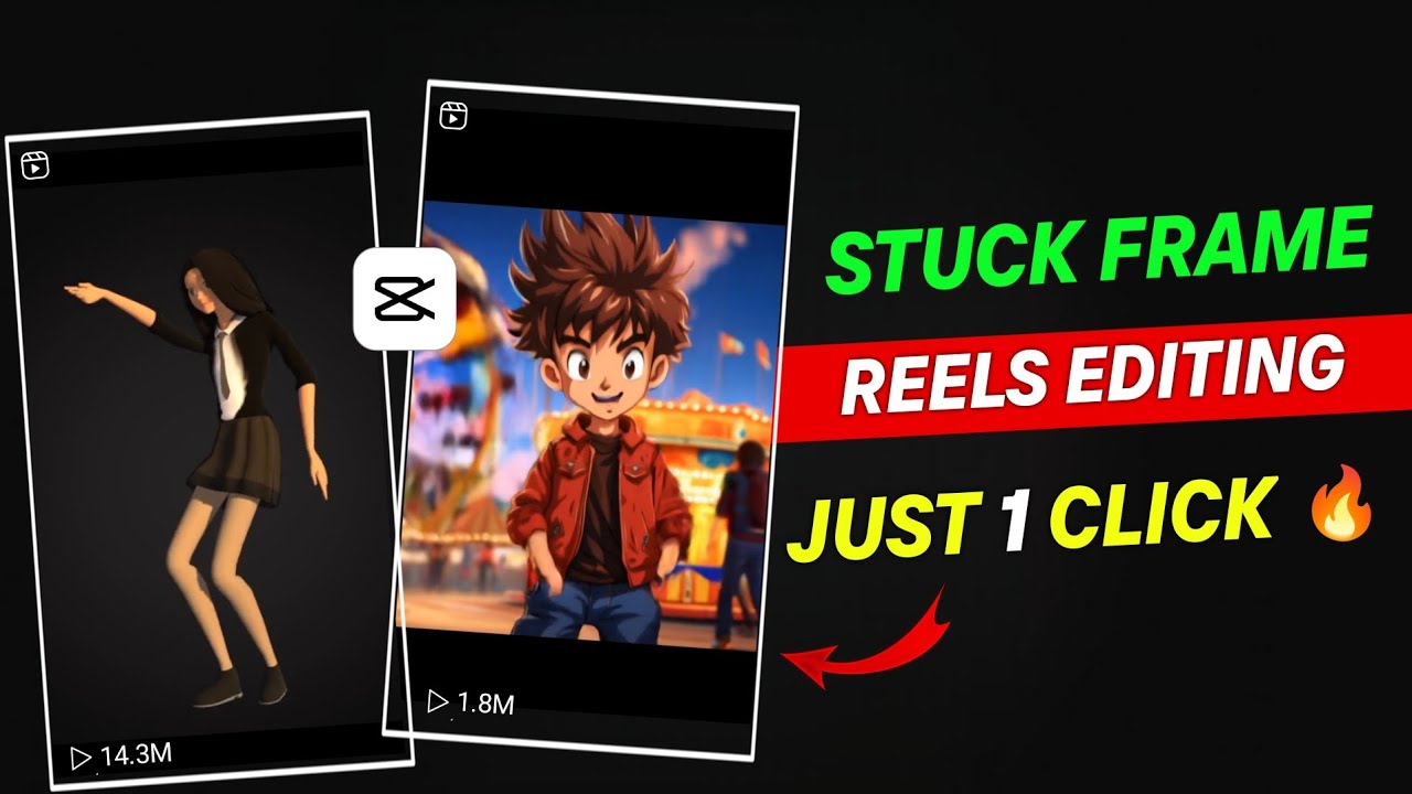 TRENDING STUCK FRAME EDIT || Instagram Trending Reel Editing || Capcut ...