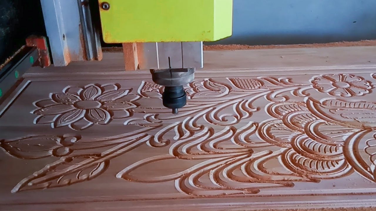 Wood Door Design In CNC Wood Router II 2.5D Design ll Artcam18 Fluting ...
