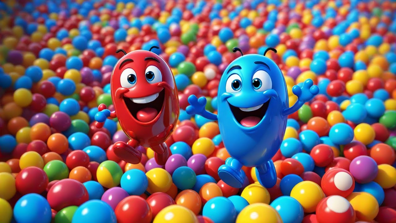 Five Jumping Jellybeans in the Sun | Candy Counting Song for Kids | Fun ...