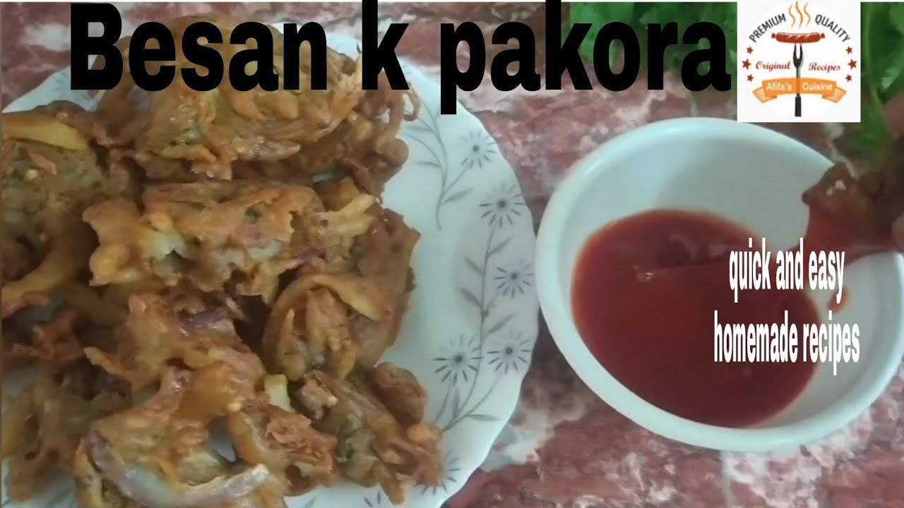 Besan k pakore | Besan pakora | Fried Gram Flour | Village Food ...