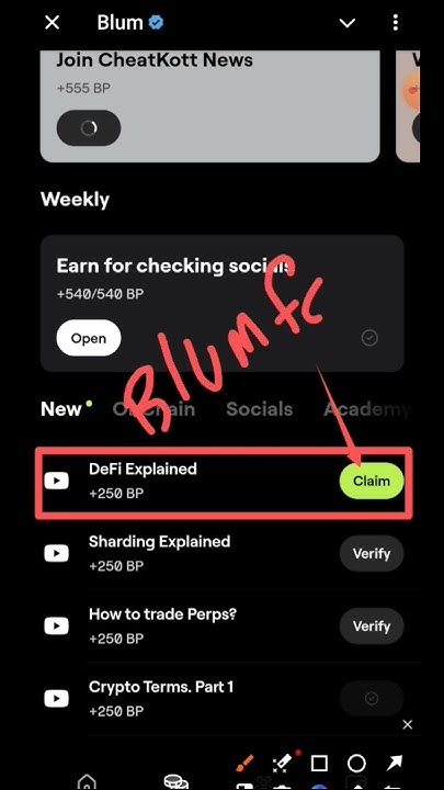DeFi Explained Blum Code | Blum Code DeFi Explained | Blum Youtube Video Code - YouTube
