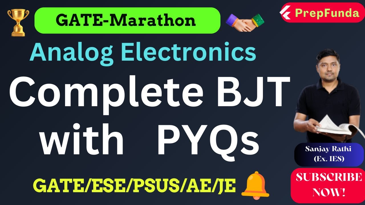🎯GATE MARATHON Series||EC/EE/IN||Analog || Complete BJT with PYQs # ...
