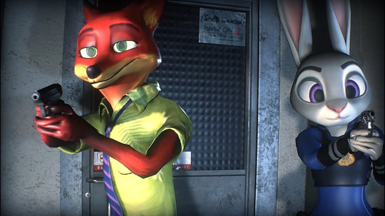 Nick Wilde and Judy Hopps - RESIDENT EVIL 2 REMAKE - YouTube