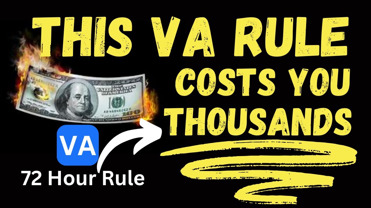 72 Hour Rule! It could cost you! #va #disability #compensation # ...