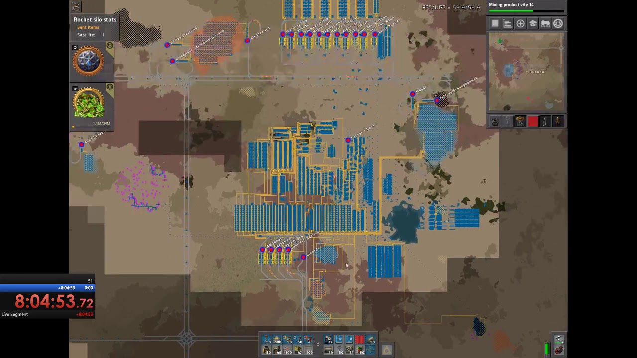 Factorio 100% Speedrun 0.16 World Record (14h 55m) feat. Trains - Part ...