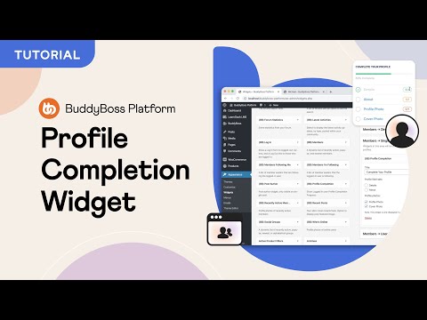 Configure the BuddyBoss Profile Completion widget for your members ...