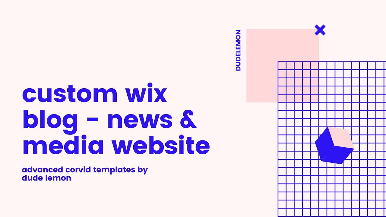 Wix Corvid Custom Blog Layout - News & Articles Website Template - Dude ...