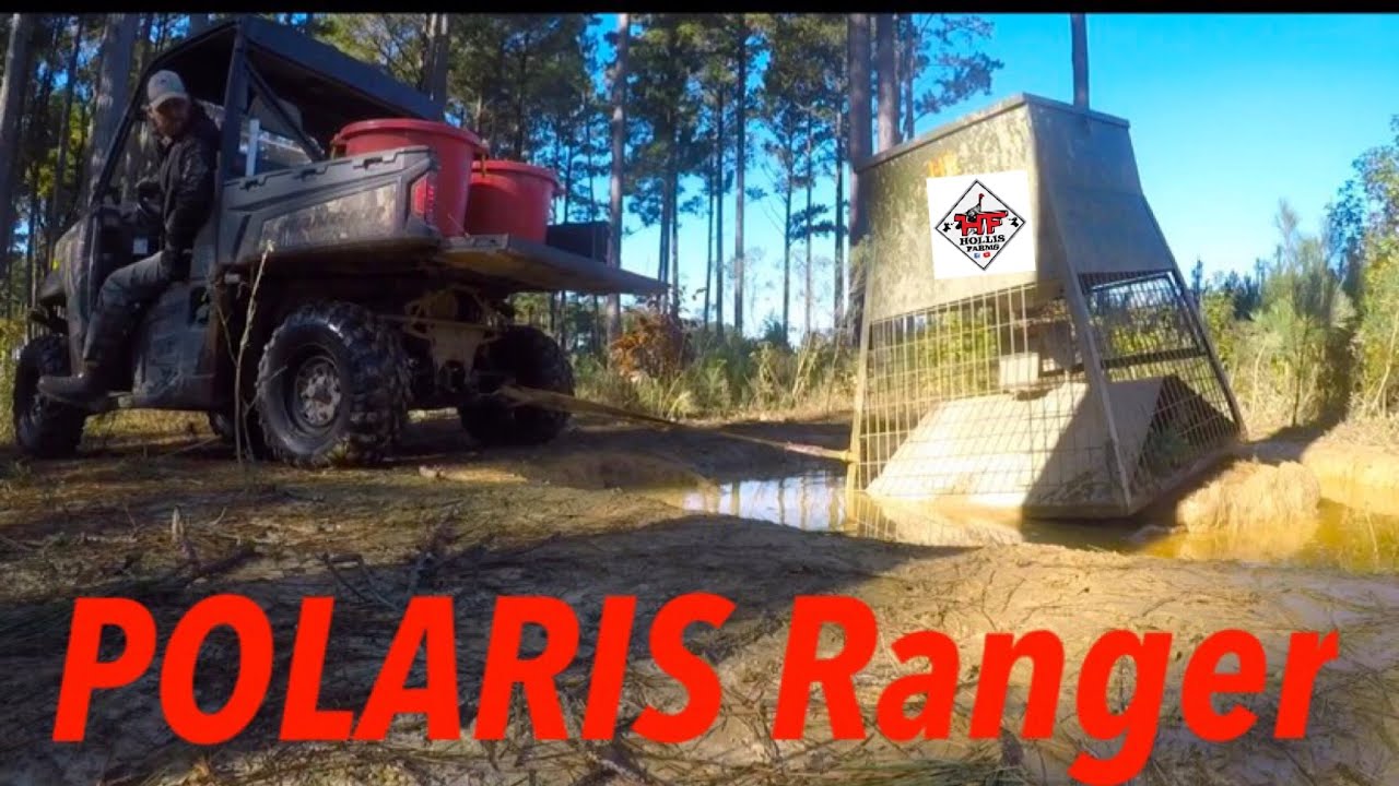 POLARIS RANGER 😲😲😲”Dragging HB Feeders " - YouTube