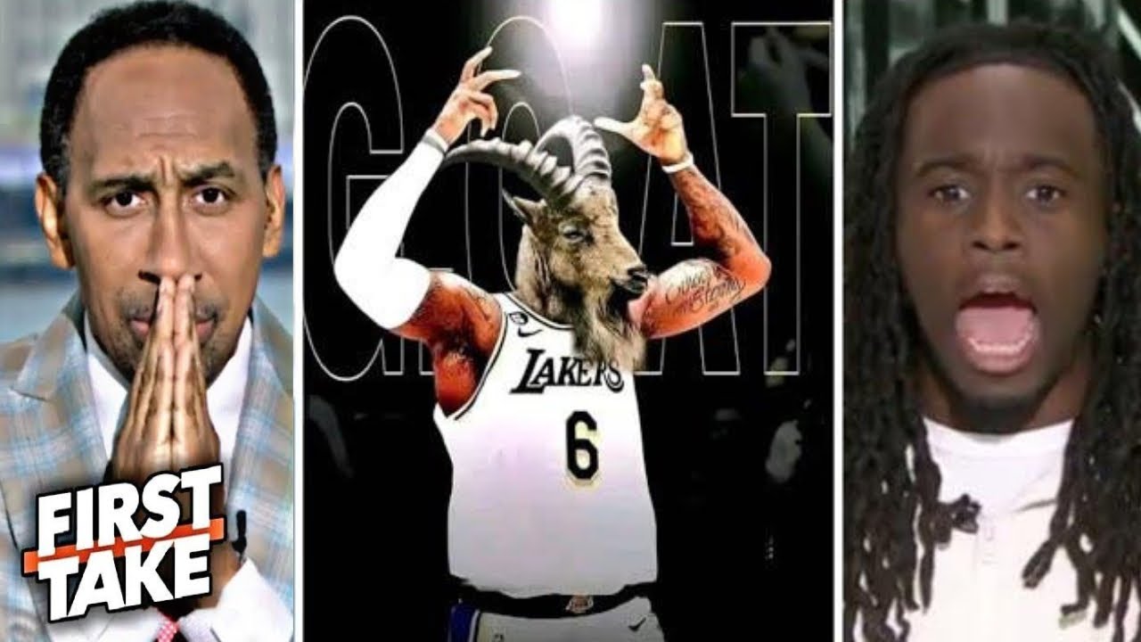 FIRST TAKE | Kai Cenat tells Stephen A. that LeBron is the GOAT over ...