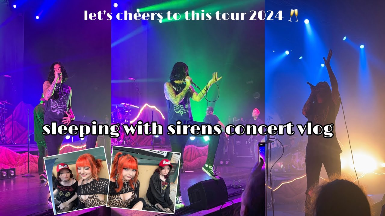 sleeping with sirens concert vlog | lets cheers to this tour 2024 - YouTube