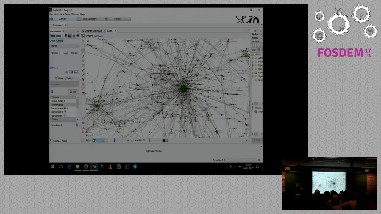 Twitter Streaming Graph With Gephi Visualising Stream Of Data Youtube