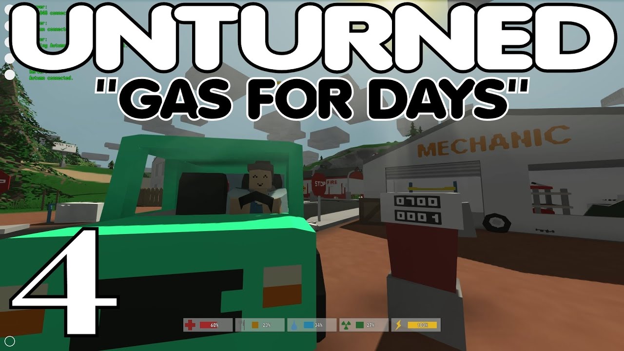 Unturned Multiplayer Gameplay / Let's Play (S-2) -Part 04- "Gas For ...