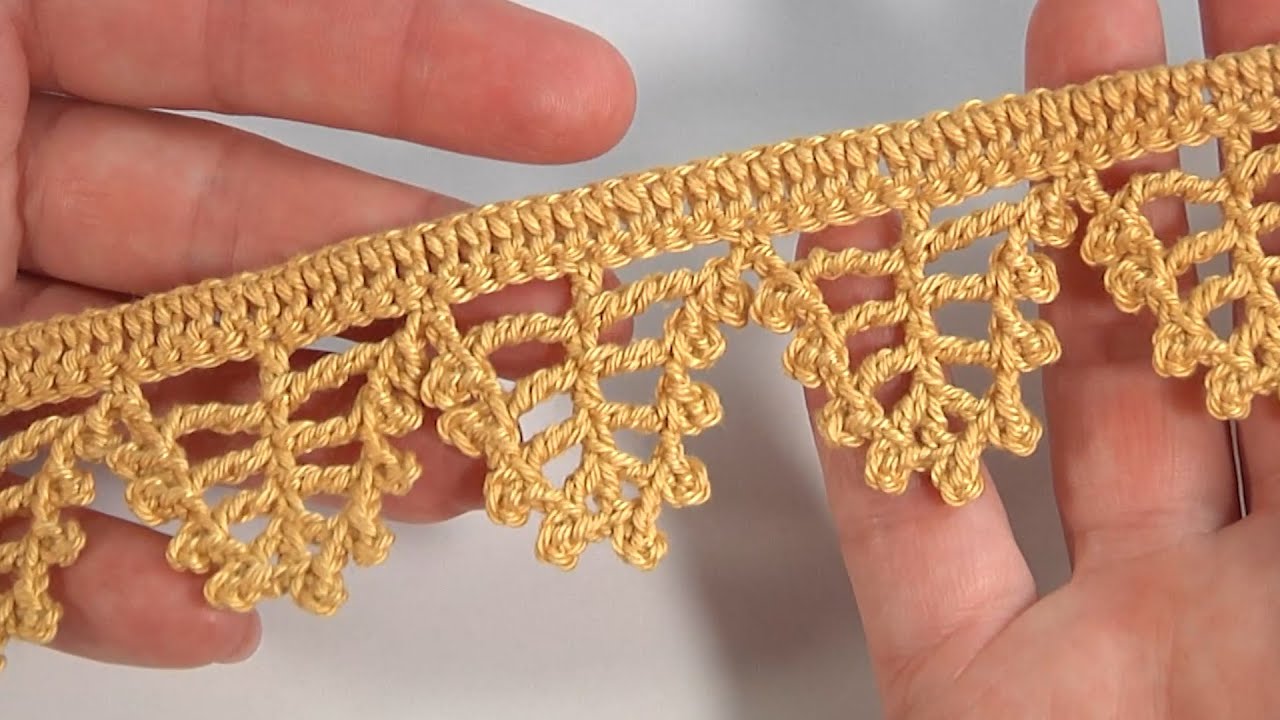 CROCHET Complex Stitch/One Row -The Trim is Ready for Your Project ...