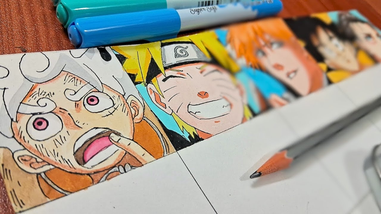 Easy Anime main characters drawing 😍 - YouTube