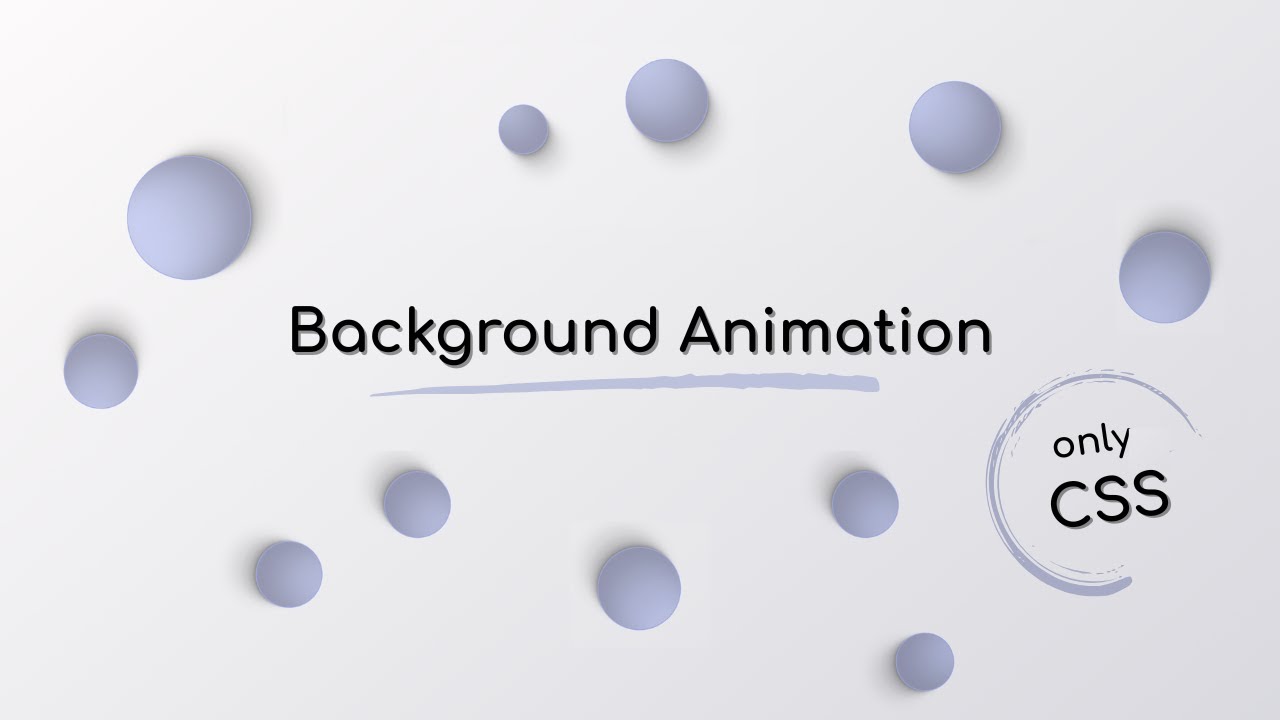 Floating Bubble Background Animation with Only CSS - YouTube